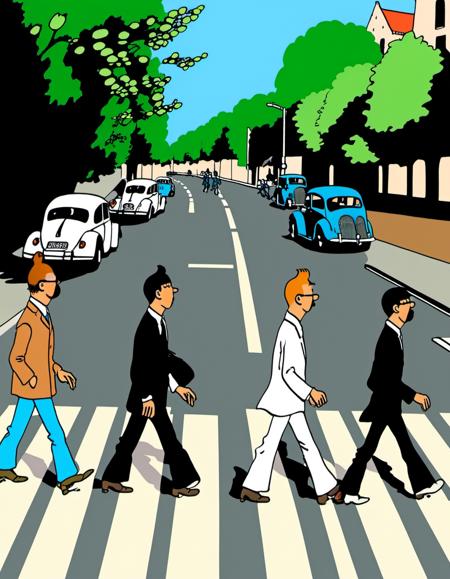 Hergé - Tintin - SDXL - v1.0 | Stable Diffusion XL LoRA | Civitai